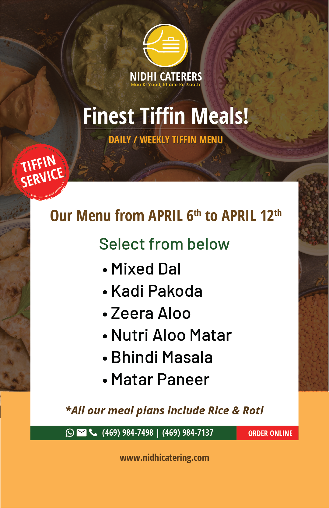 Tiffin Services – Nidhi Catering